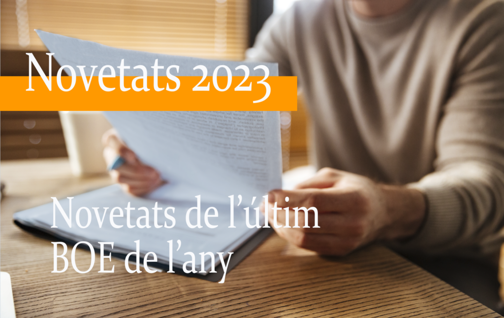 Novetats per al 2023 • Novetats del BOE actualitzades al moment!